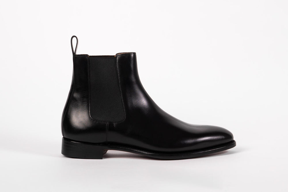 Carlos Santos 9978 Chelsea Boots In Black Calf | Goodyear Welted