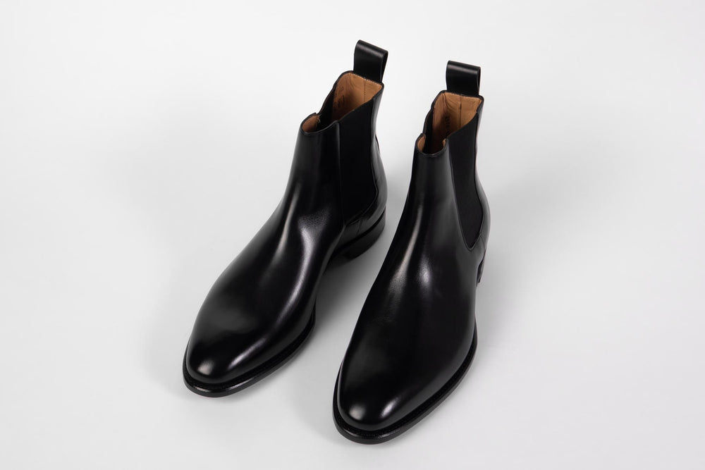 Carlos Santos 9978 Chelsea Boots In Black Calf | Goodyear Welted