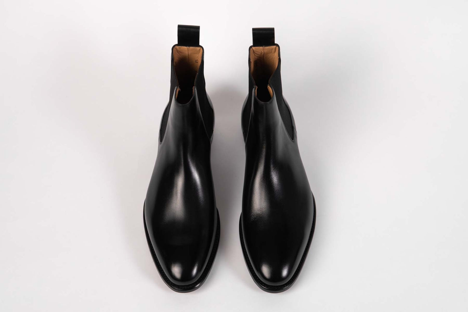 Carlos Santos 9978 Chelsea Boots In Black Calf | Goodyear Welted
