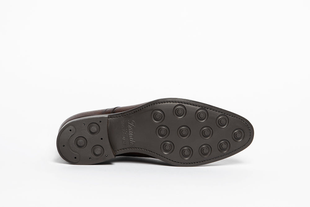 Carlos Santos 9131 Split-Toe Derby in Dark Brown Patina Guimaraes Calf